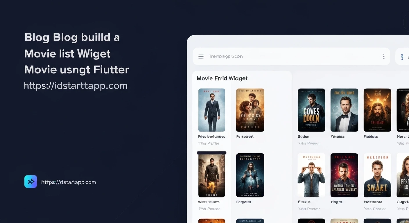 Building a Movie List Widget with Poster Grid in Flutter | IDStartApp
