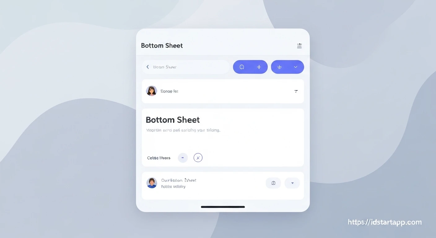 Creating Interactive Custom Bottom Sheet Widgets in Flutter | IDStartApp
